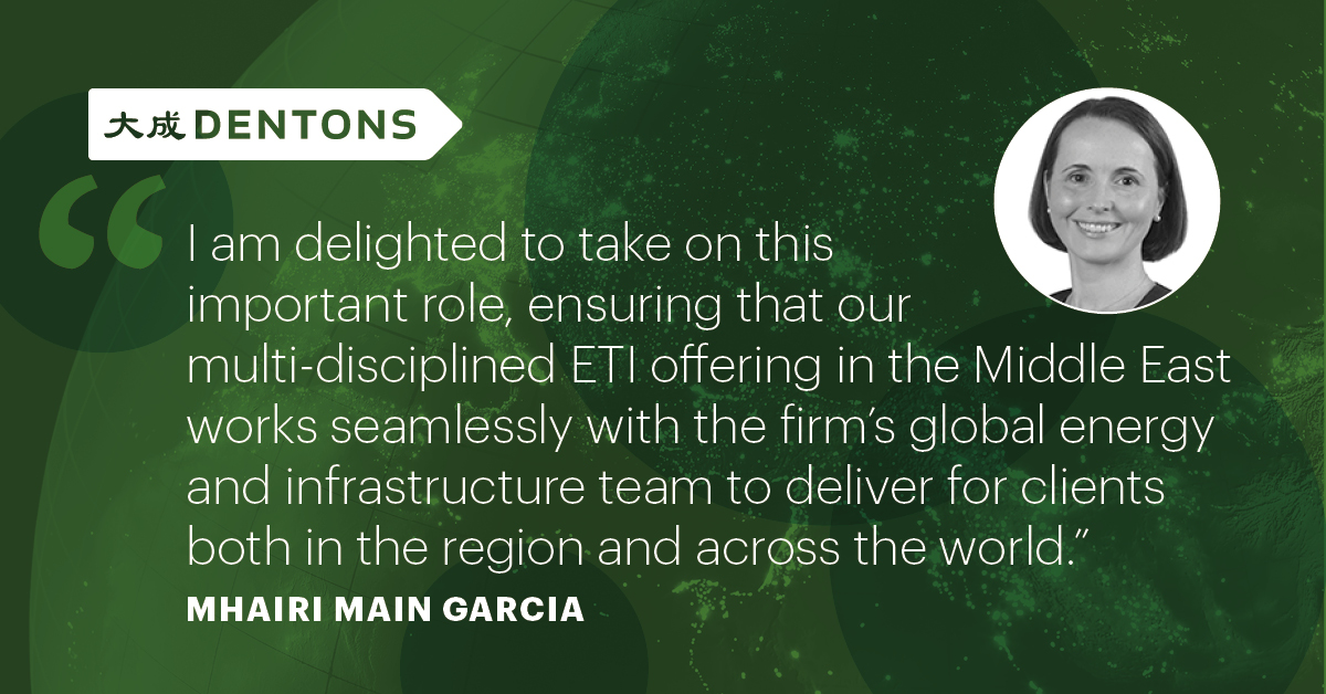 Dentons - Dentons appoints Mhairi Main Garcia as Middle East head of ...